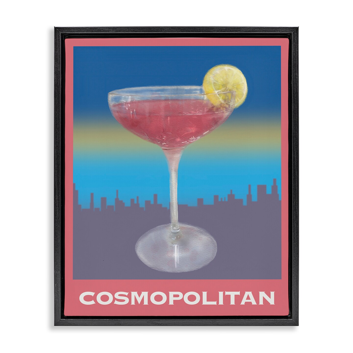 Stupell Industries Cosmopolitan over Cityscape Floating Frame Design by ...