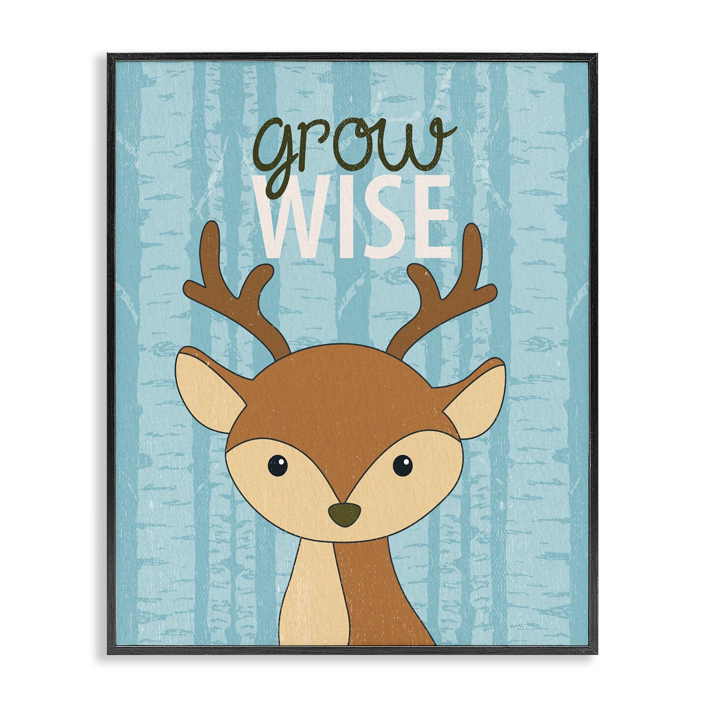 Stupell Industries Grow Wise with Deer Framed Giclee Design by Kim Allen | Michaels