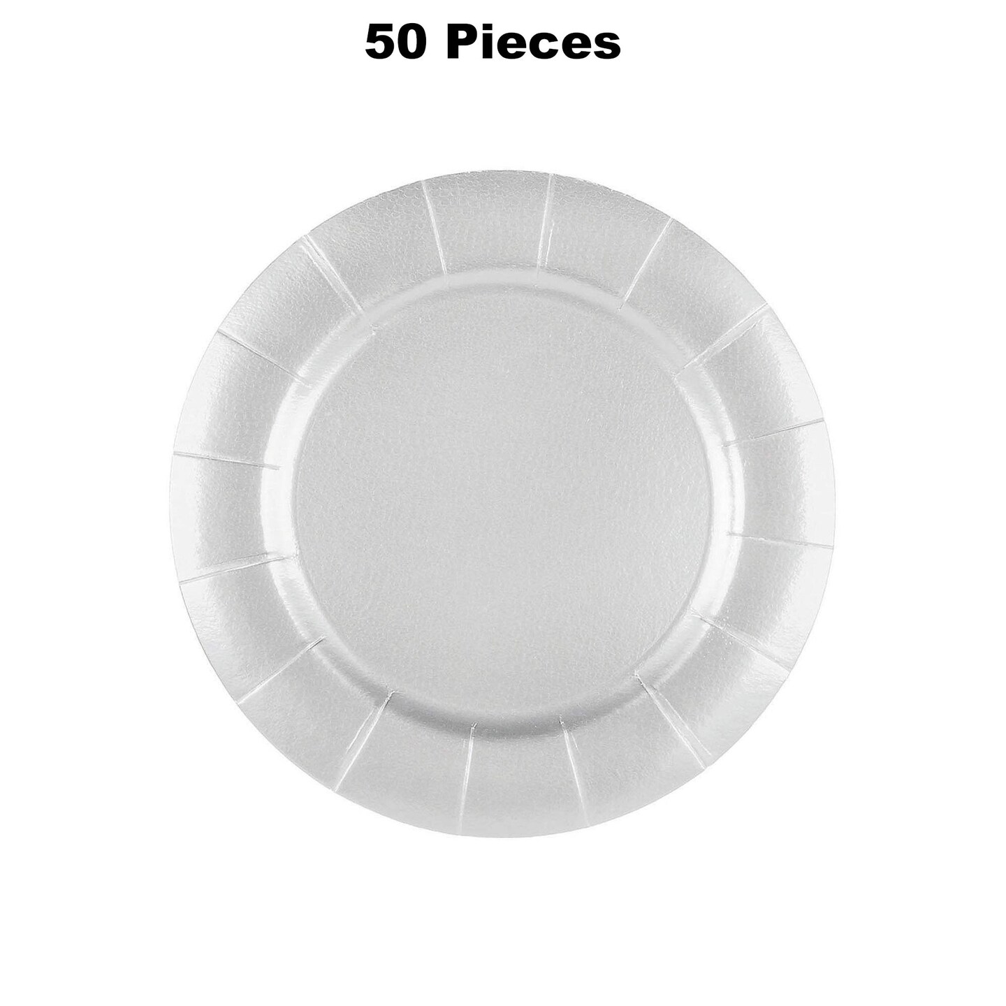 13" White Paper Charger Plates 50 Ct Elegant Disposable Set | Michaels
