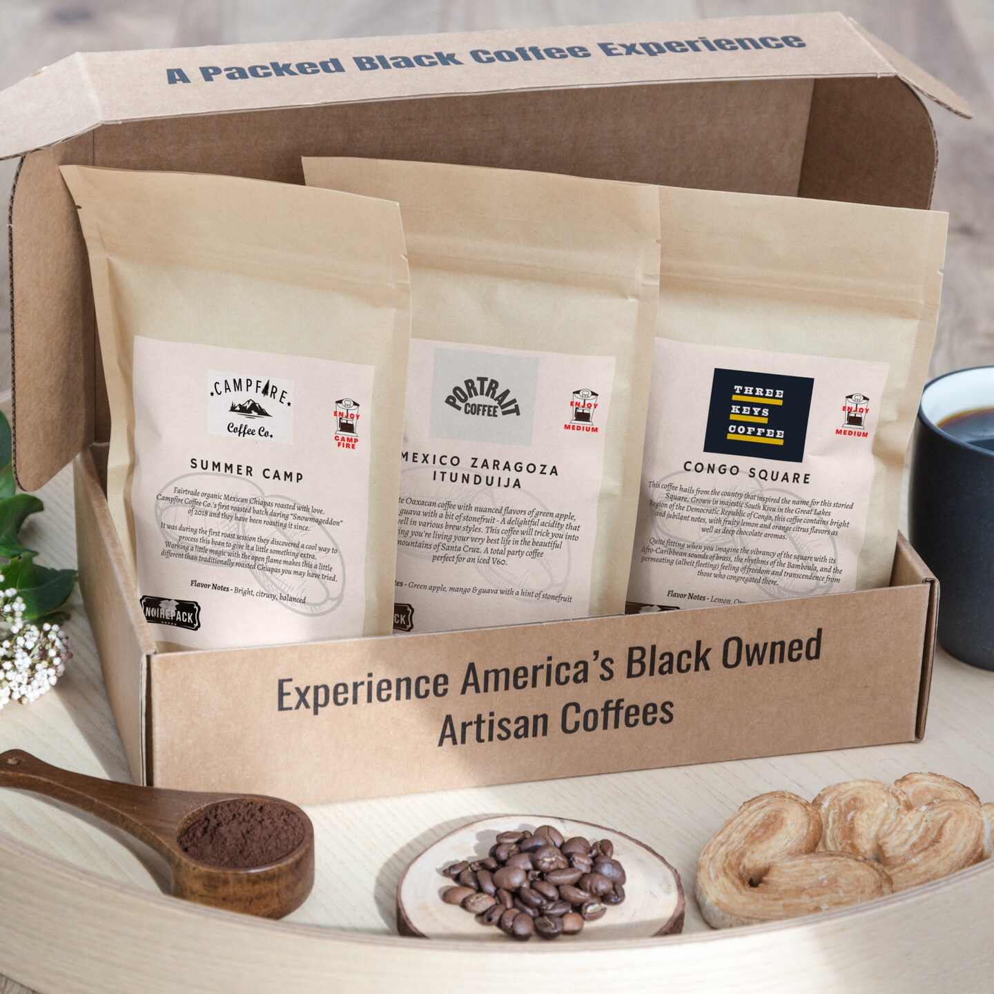 Specialty Coffee Sampler Trio Mexican Chiapas and Congo Kivu with ...