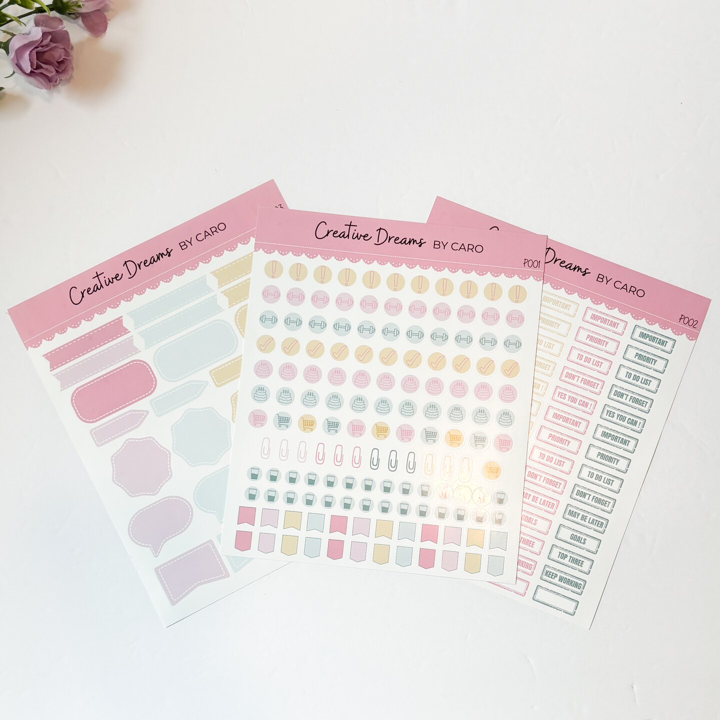 Planner Stickers Set, 2025 Planner accesories, Sticker Sheet for ...