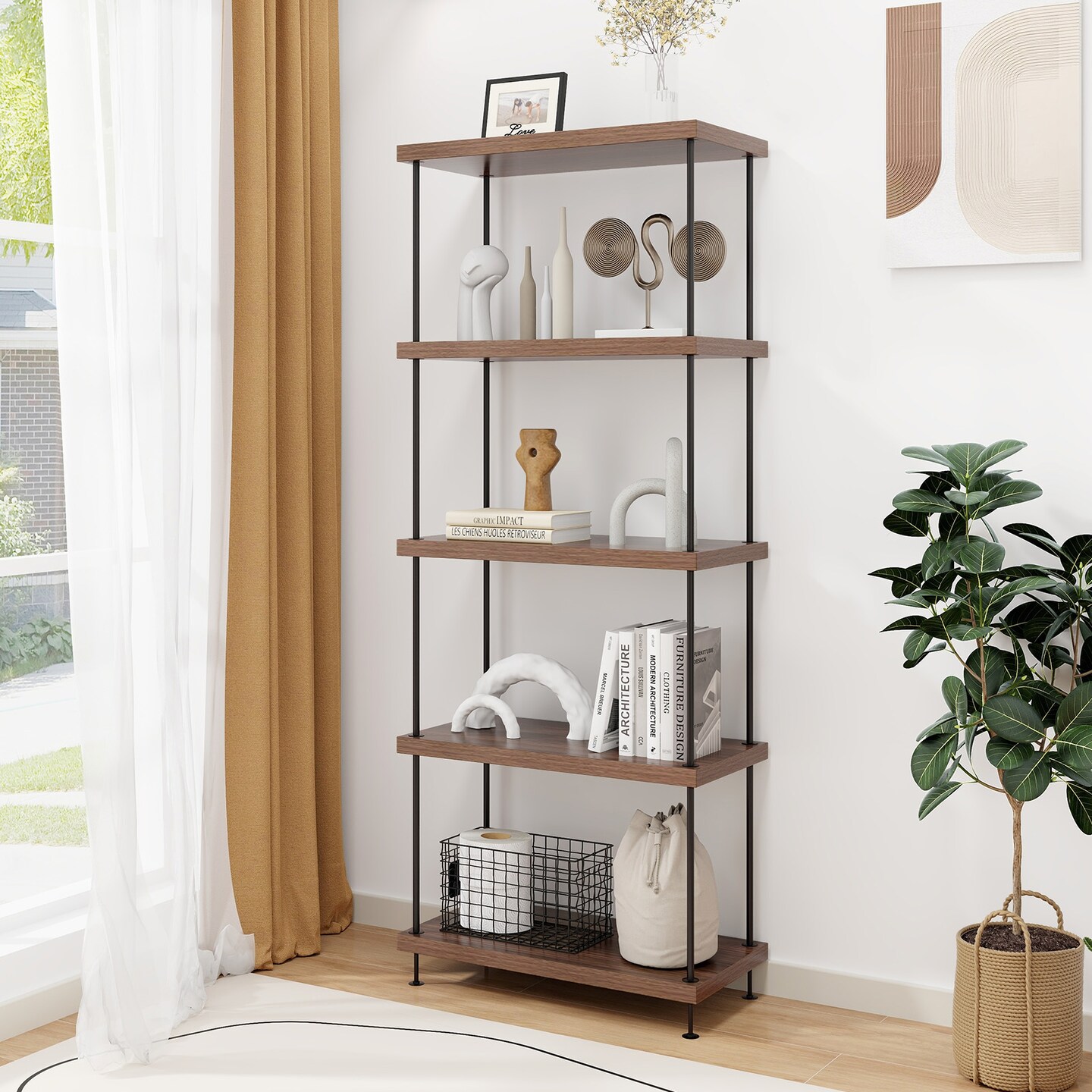 Multipurpose Display Rack with Metal Frame-5-Tier, Size: 5-Tier | Michaels
