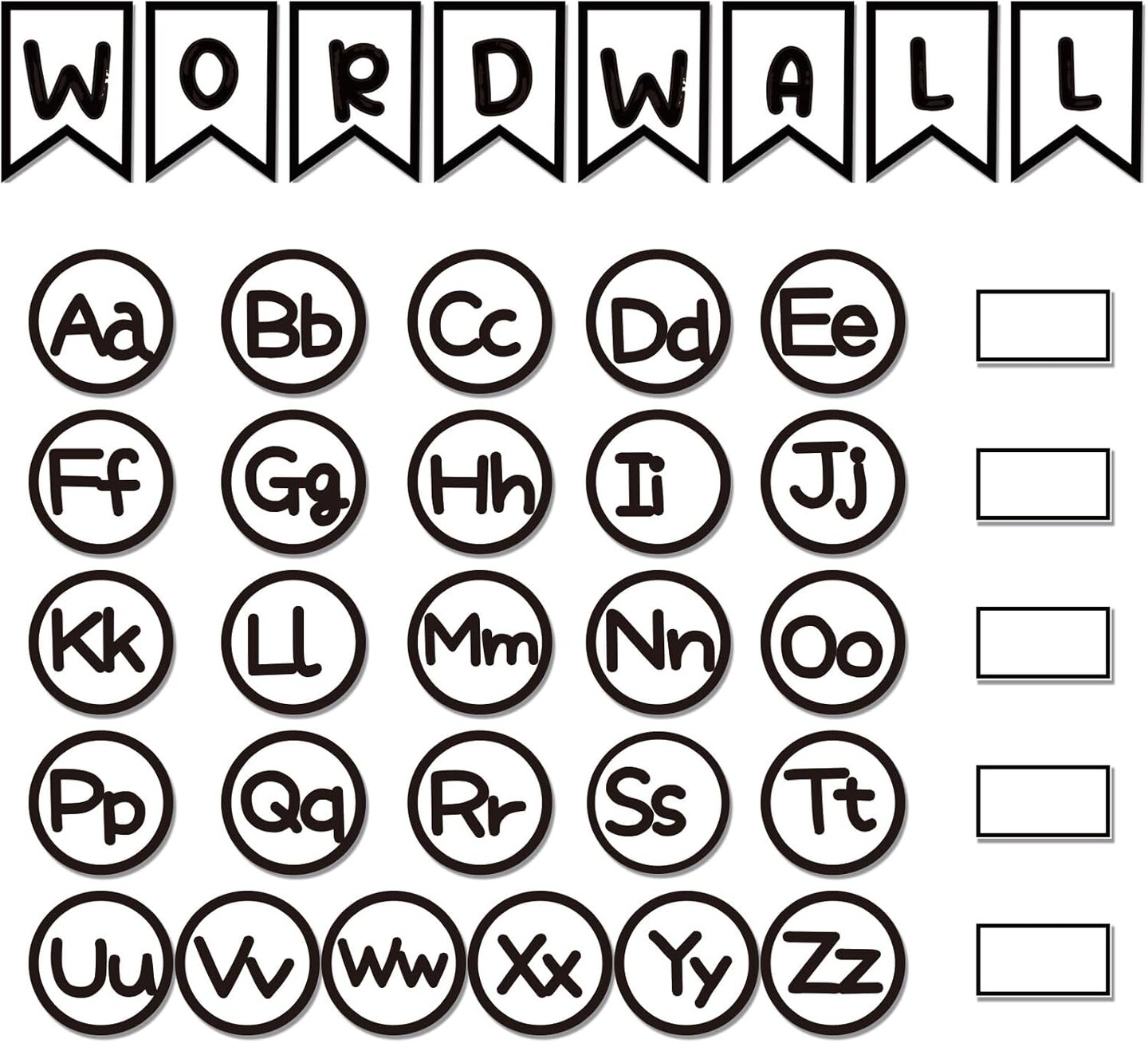 84Pcs Black & White Word Wall Bulletin Board Set | Michaels