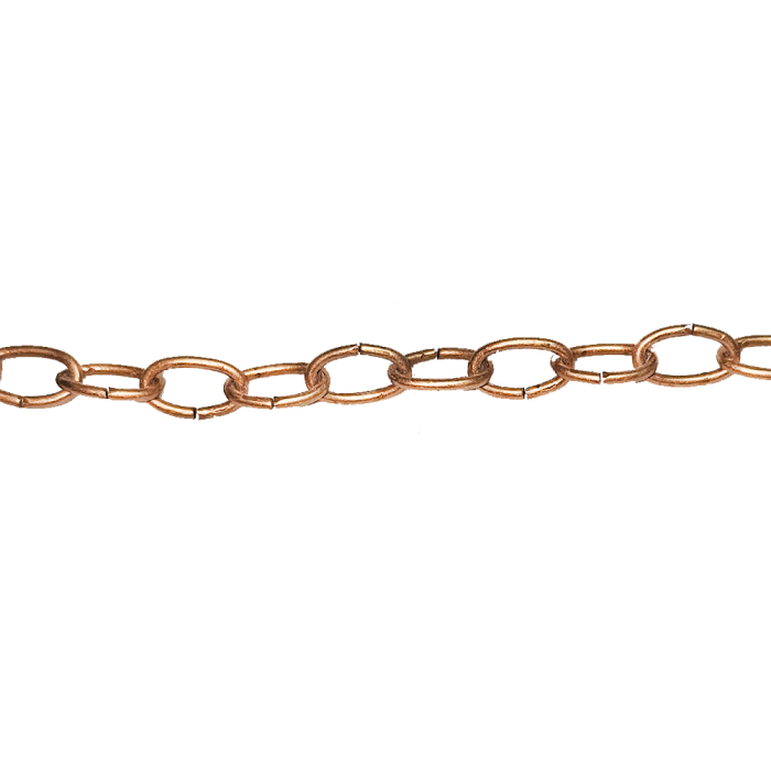 18 Gauge Link Chain Copper Toned Steel 10'Hank | Michaels
