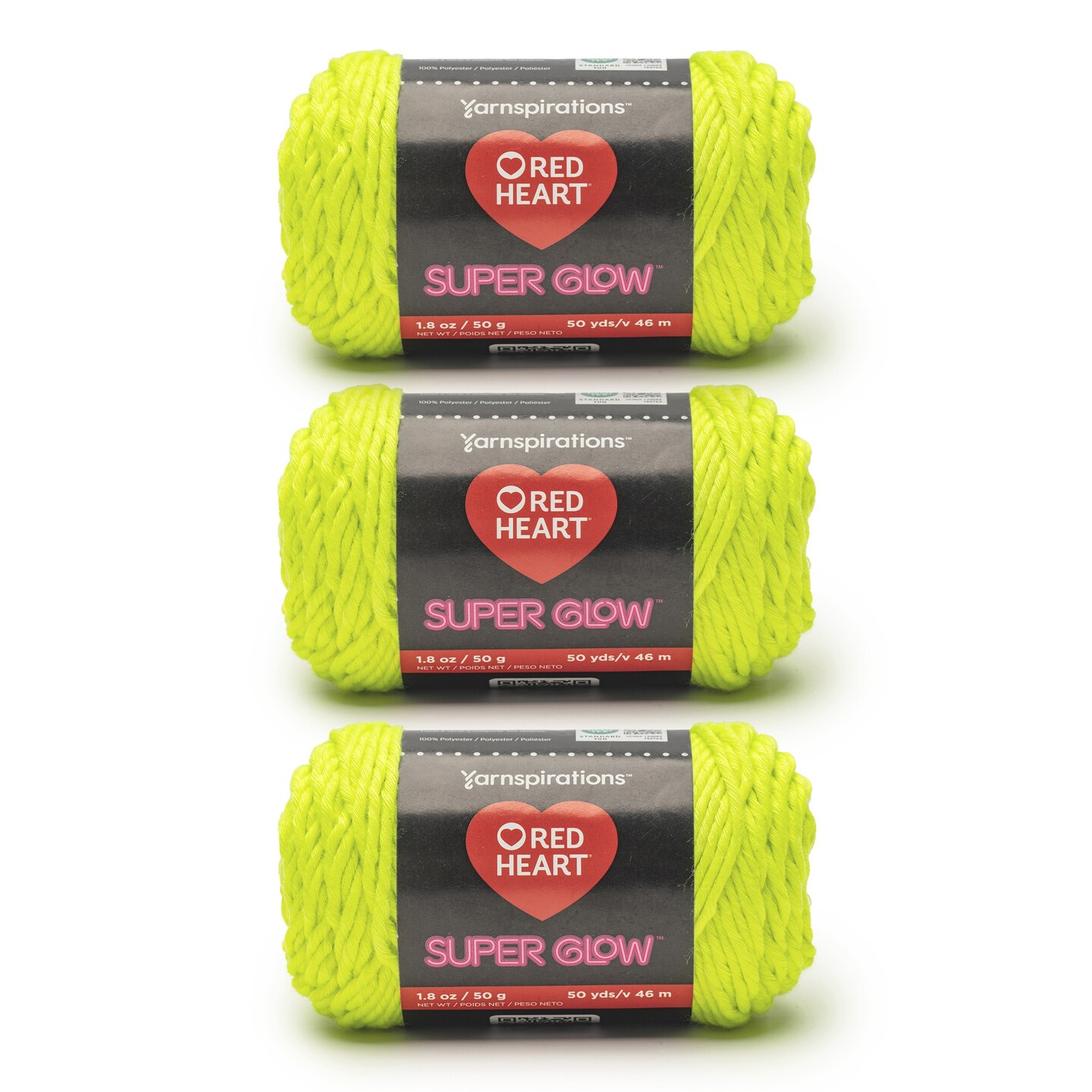 Red Heart Super Glow Yarn 24 Pack-Yellow | Michaels