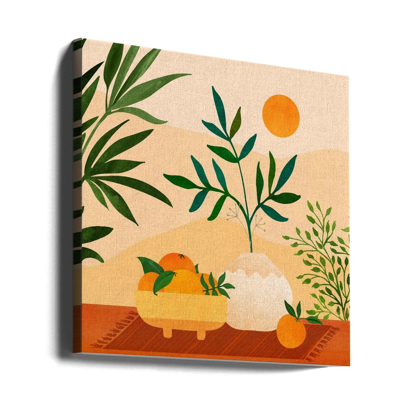 Boho Summer Square 24x24 Canvas - Corporate Office Art, Size: 24x24 ...
