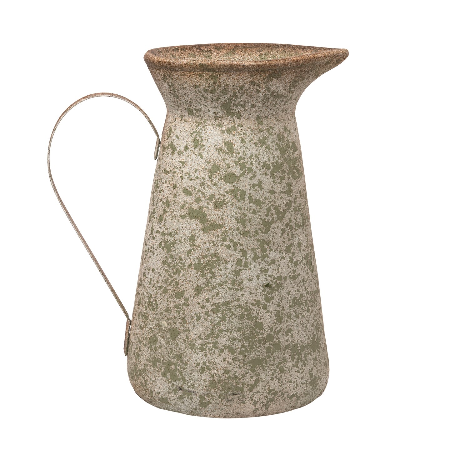 Transpac 18.25" Brown Resin Spring Tall Pitcher Planter, Large MGO ...