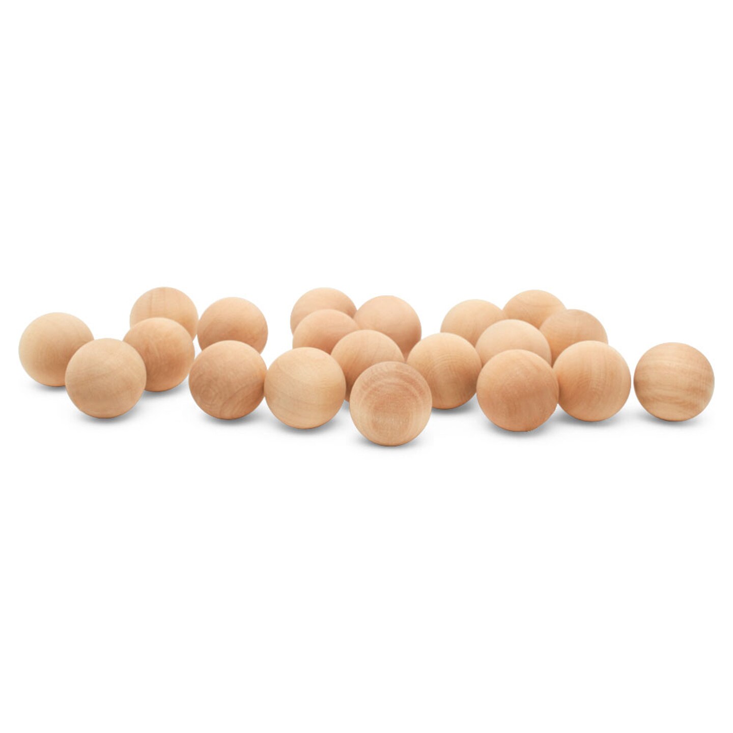 Wooden Balls Assorted Unfinished Round Birch Hardwood Craft Balls Woodpeckers Michaels