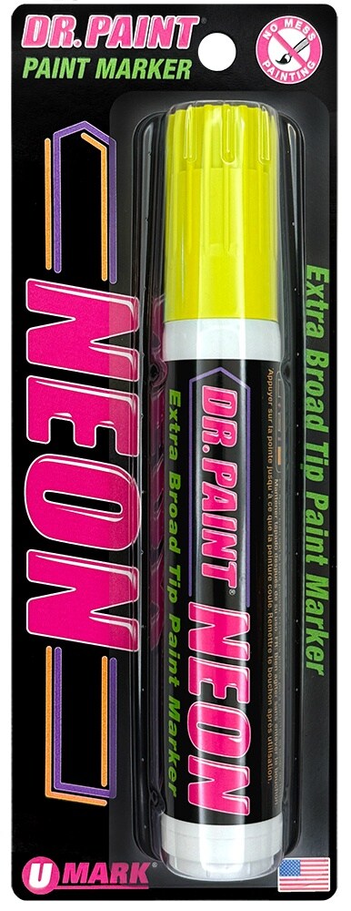 U-Mark Dr. Paint Neon Extra Broad Tip Paint Marker Carded | Michaels