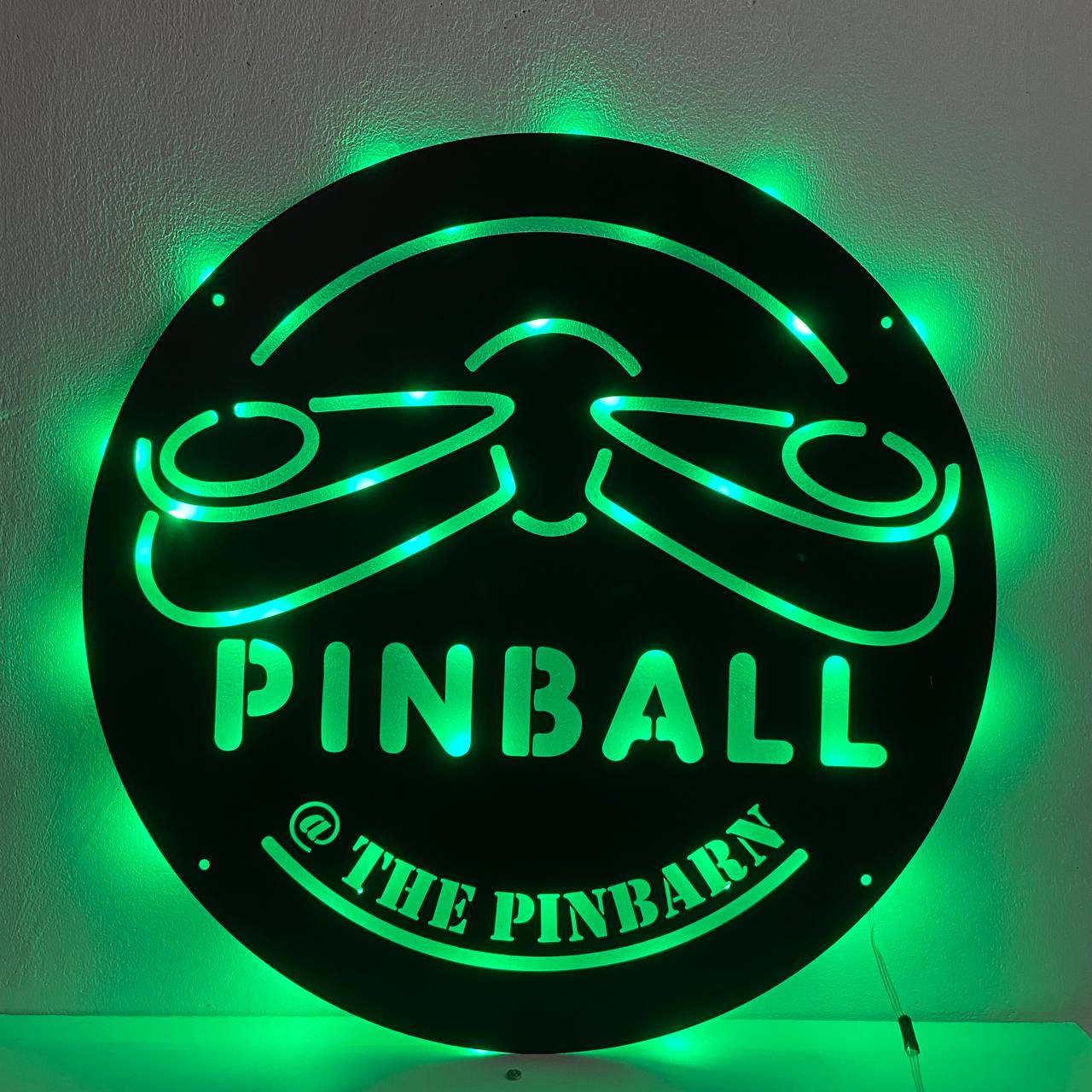 Custom Pinball Metal Wall Art LED Light, Arcade Metal Sign, Arcade Wall ...