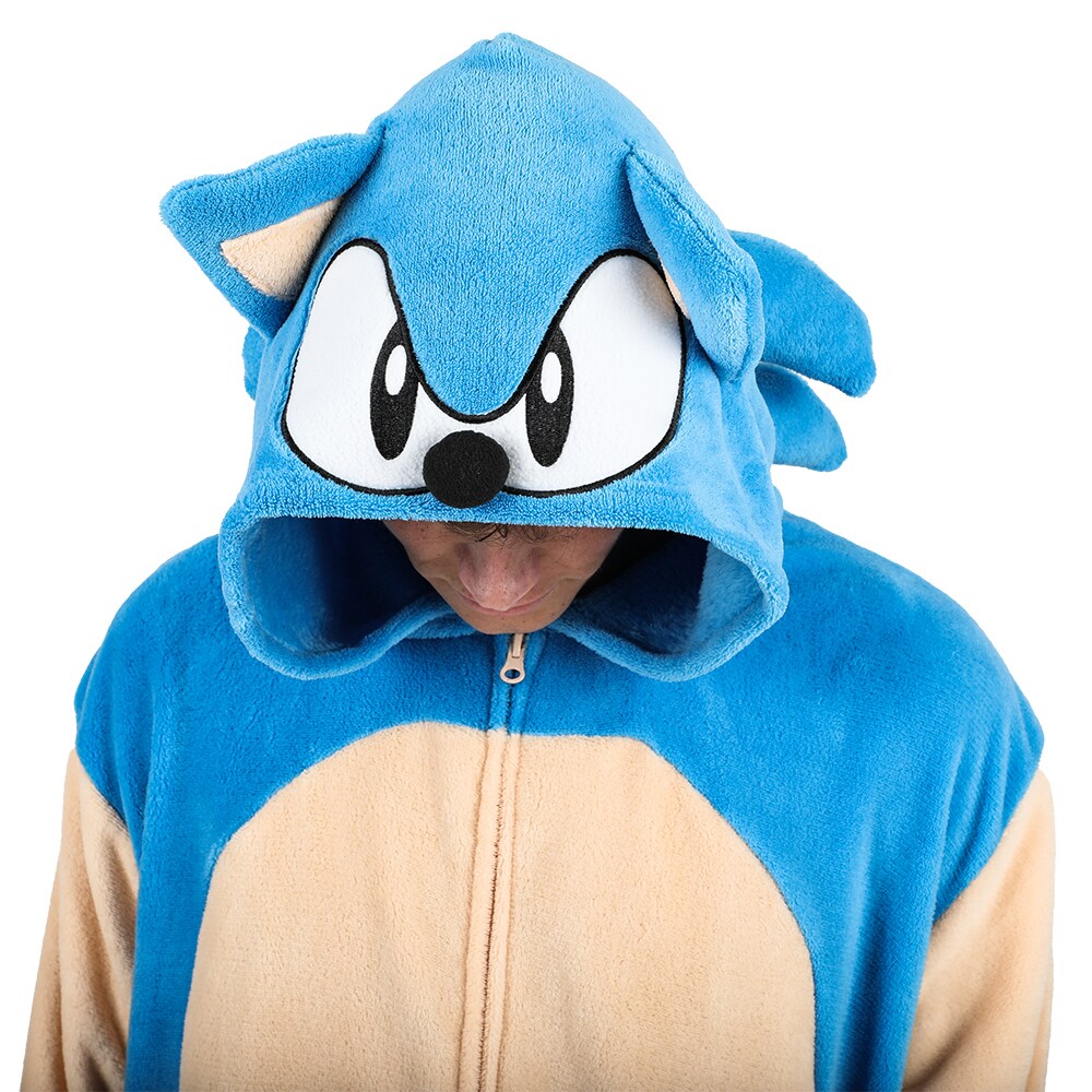 Sonic The Hedgehog Sonic Adult Hooded Kigurumi Union Suit | Michaels