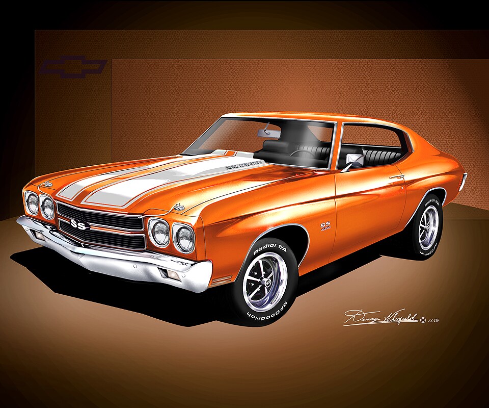1970 Chevelle SS - Hugger Orange - Fine Art Print by Danny Whitfield ...
