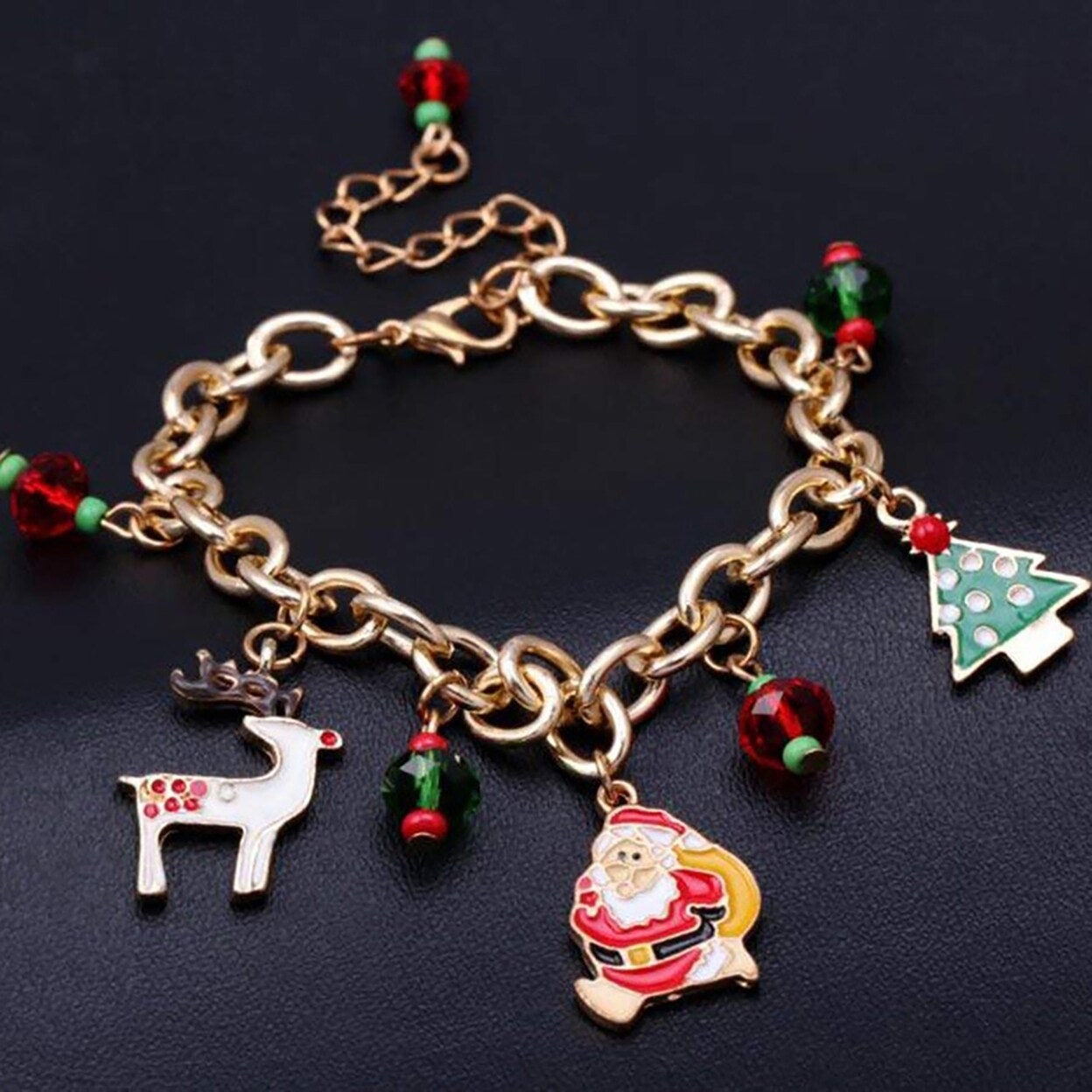 Cuff Bracelets Delicate Creative Santa Clause Chain Bangle For ...
