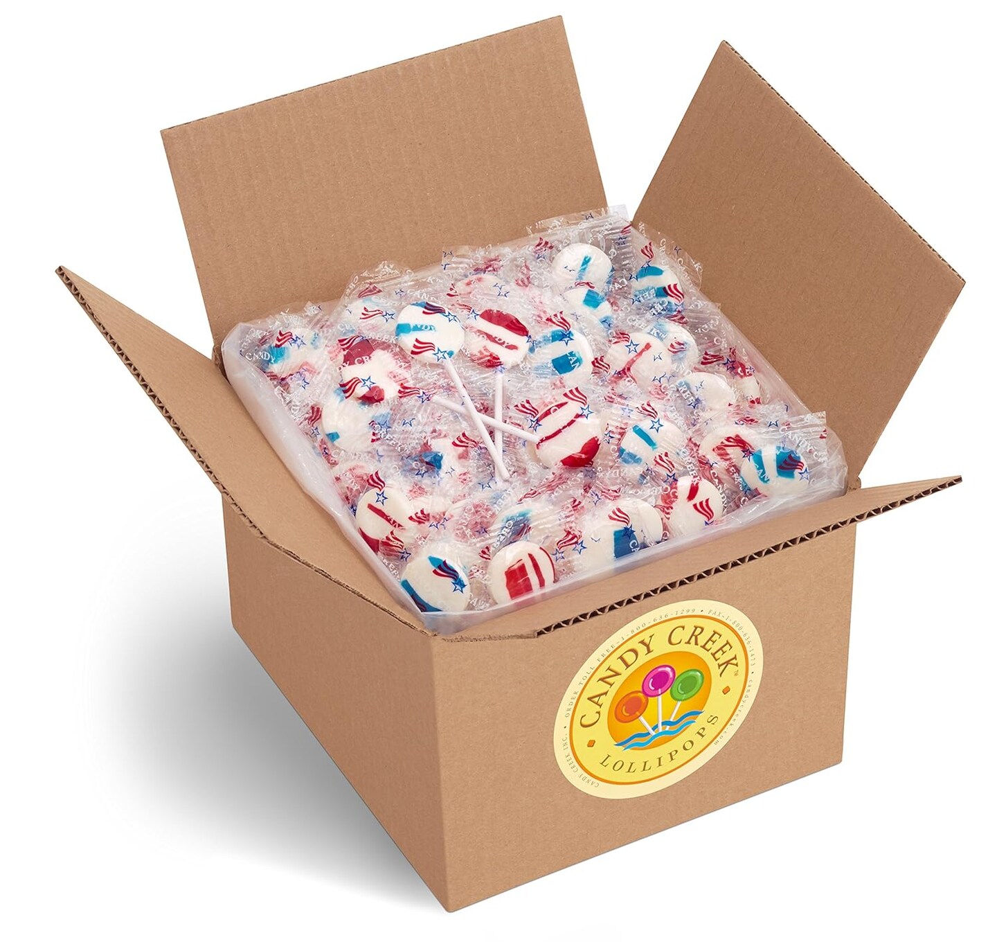 Patriotic Lollipops, Nut free, Parade Candy by Candy Creek, Red ...