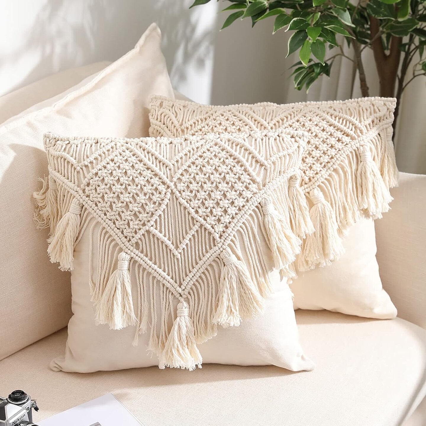Cushion Covers Macrame Cushion Cover Woven Boho Cushion Cover | Michaels