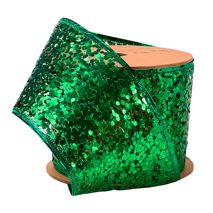 LaRibbons 4"- 2 1/2" Sequin Wired Ribbon | 10 Yard Roll | Michaels