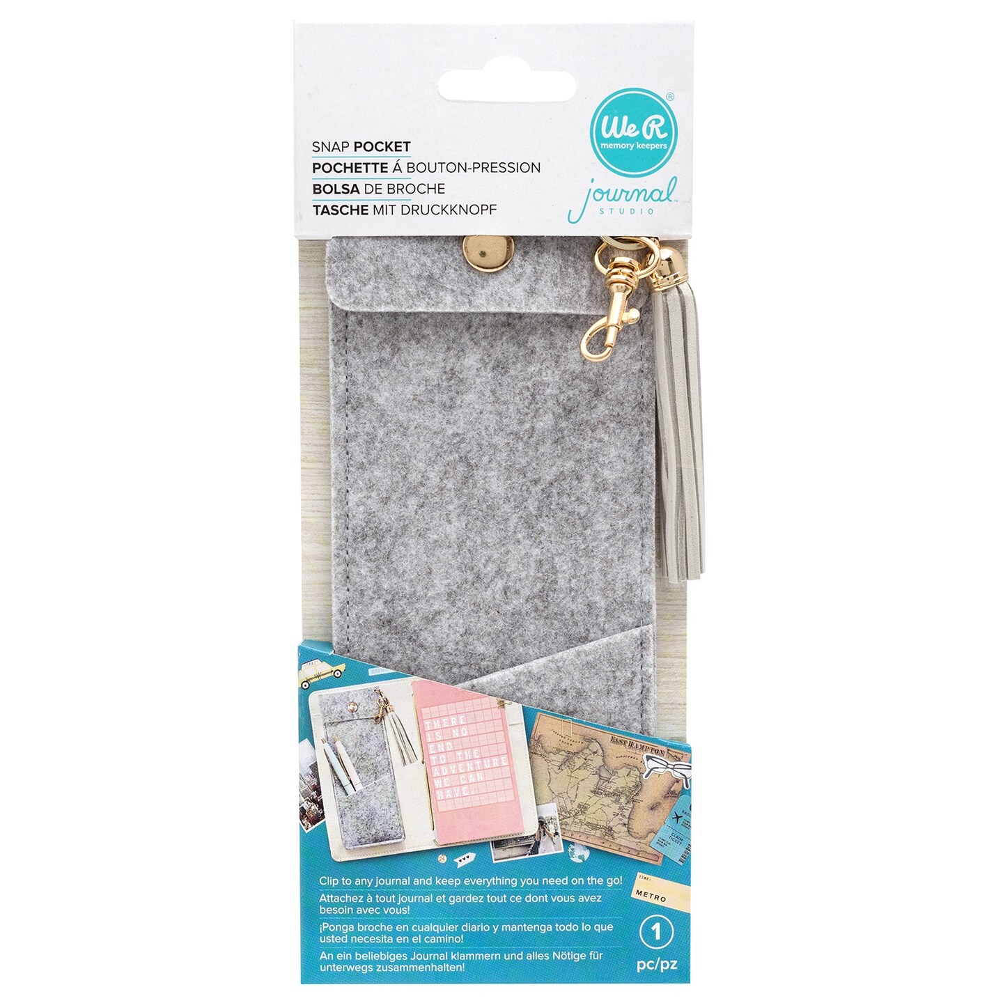 We R Memory Keepers Journal Felt Snap Pocket | Michaels