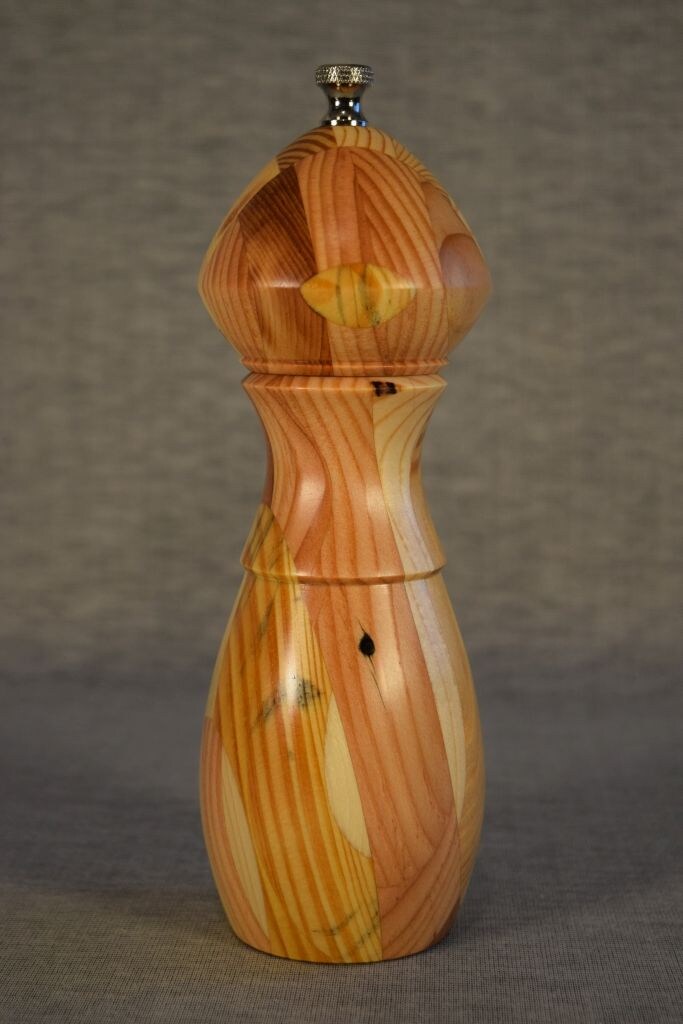 8" tall Pine Segmented Peppermill (P25) | MakerPlace by Michaels