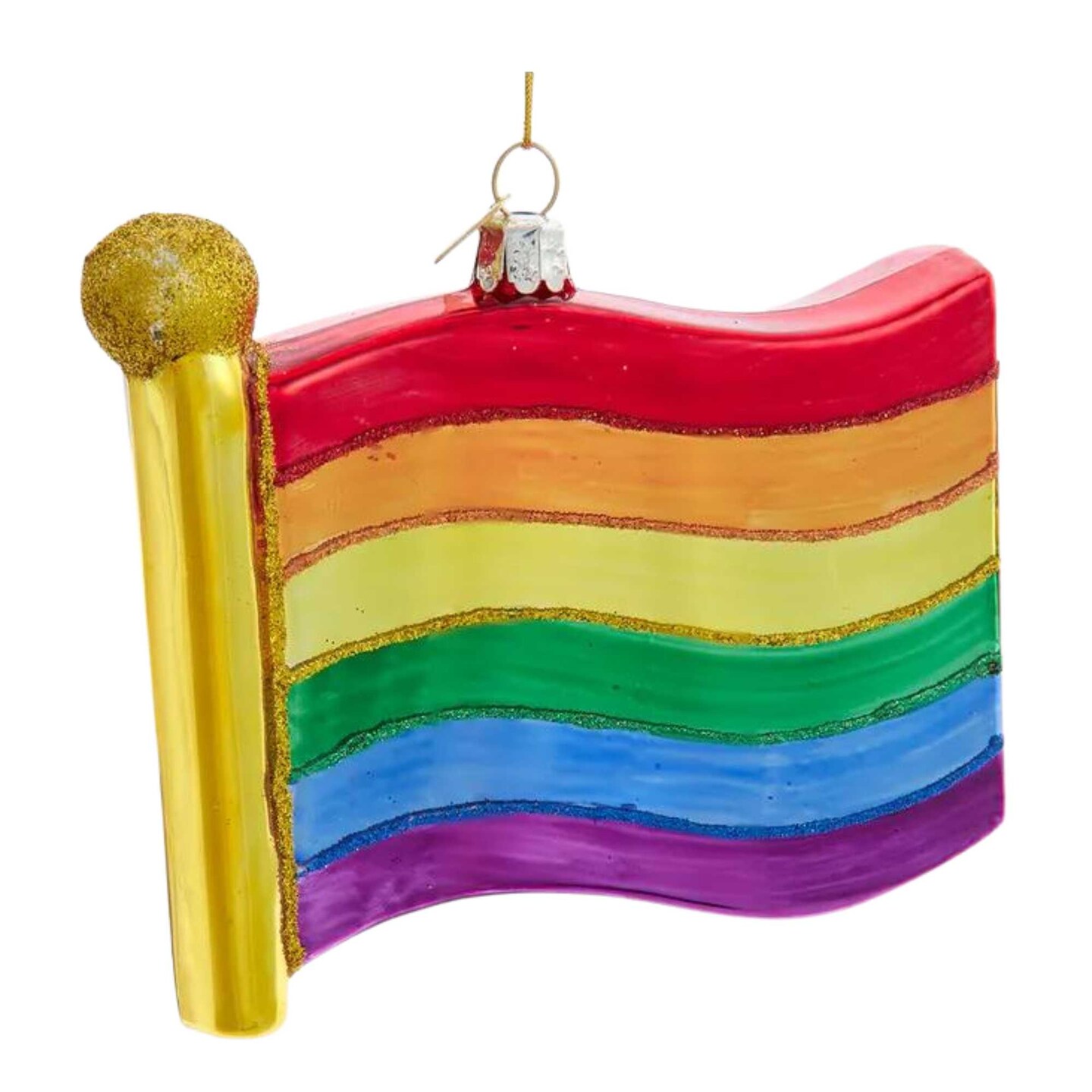 Noble Gems 3.75 In Pride Flag Ornament Christmas Tree Ornament ...