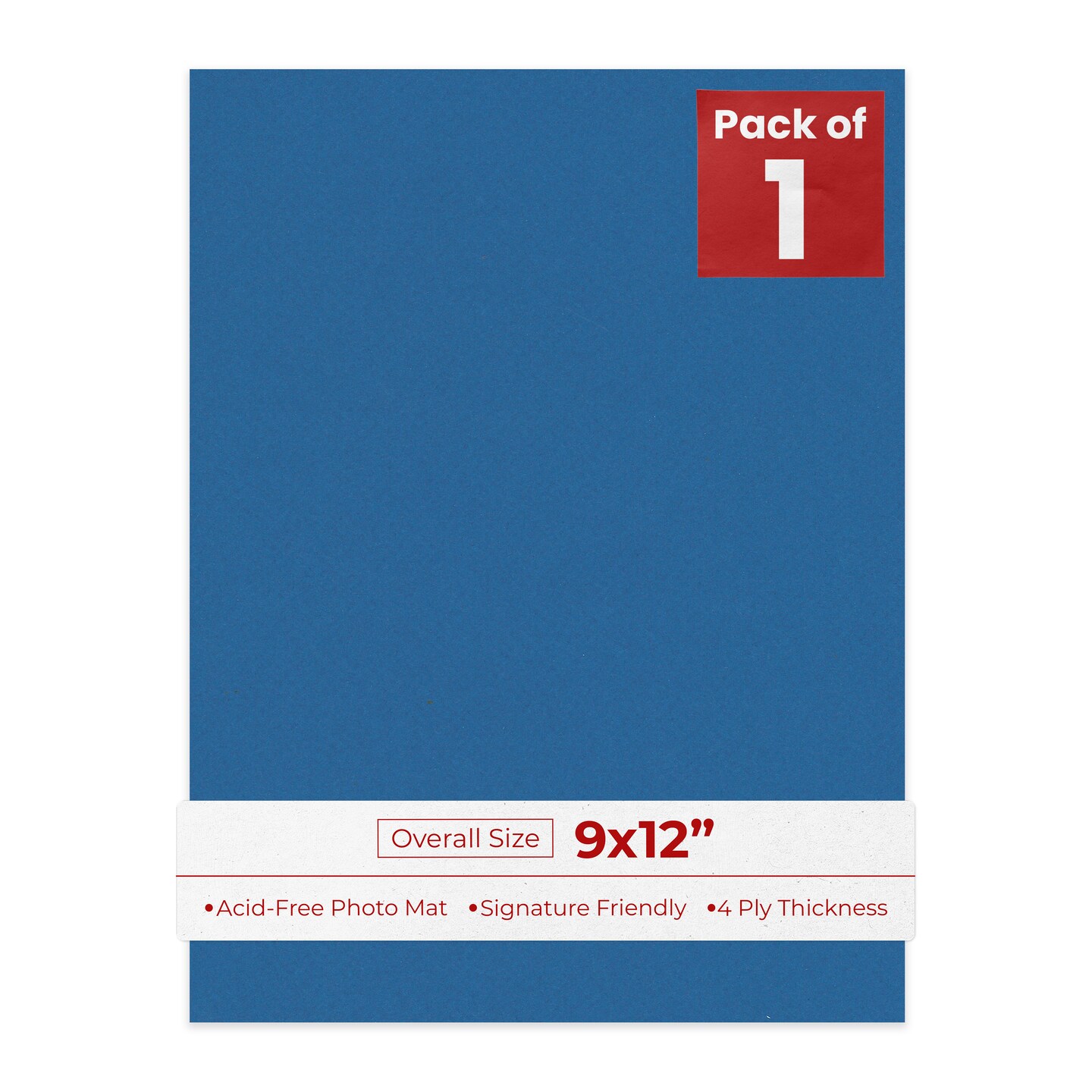 Royal Blue 9x12 Uncut Mat Board - Blank Sheets, No Opening, Color: Blue ...