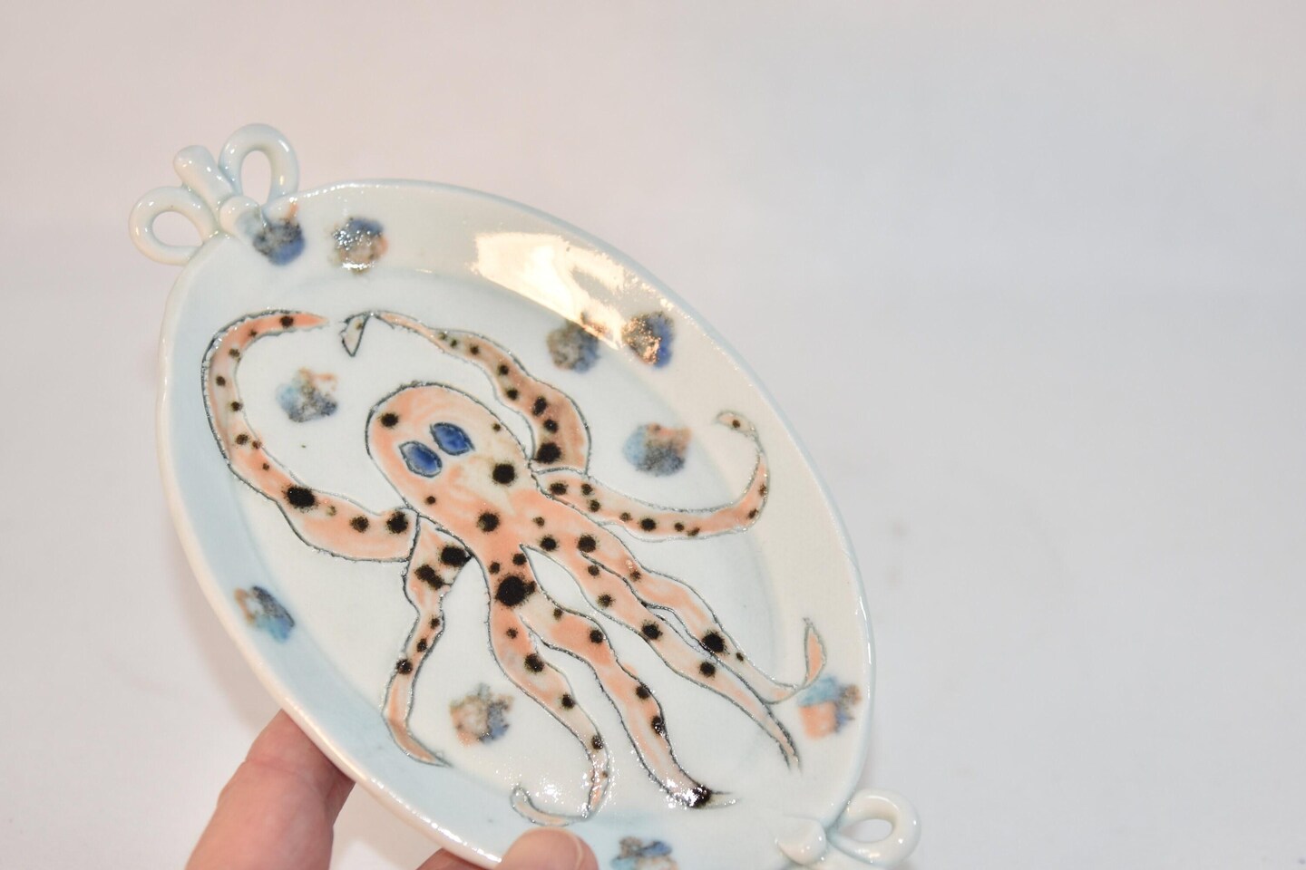 Trinket Dish with Octopus, Sister gift, Candleholder, Ceramics and ...