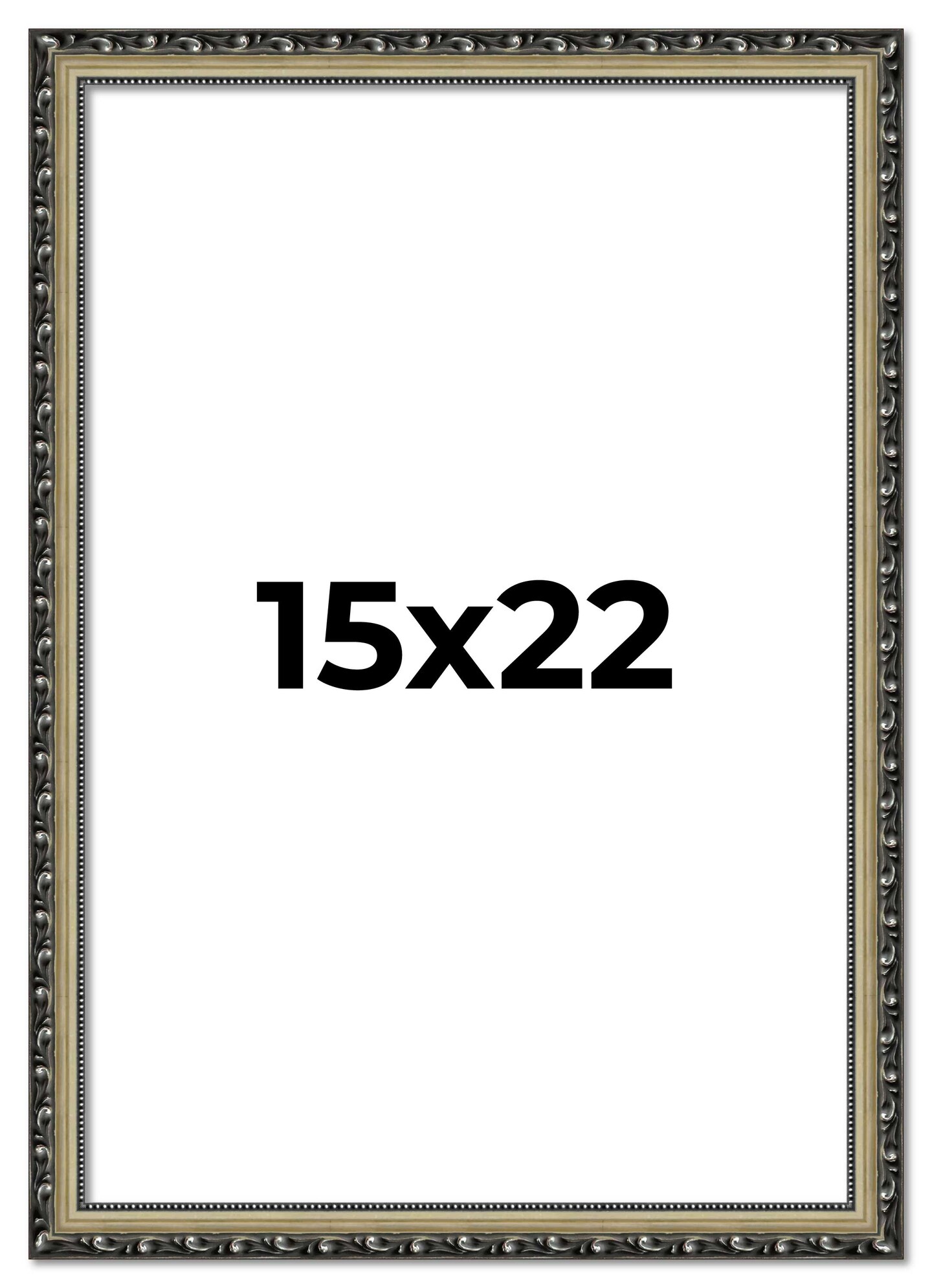 15x22 Solid Wood Antique Picture Frame with UV-Resistant Acrylic & Acid ...