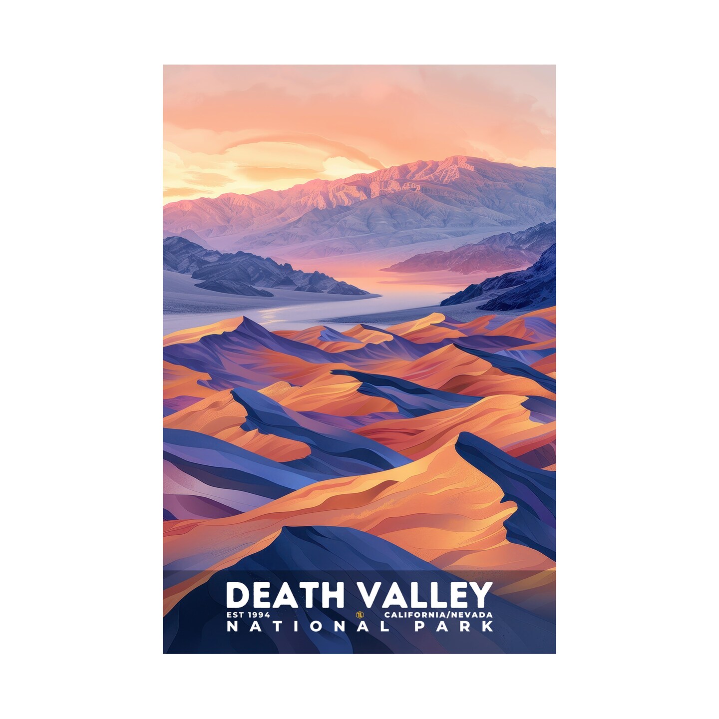 Death Valley National Park Poster, Travel Art, Office Poster, Home ...