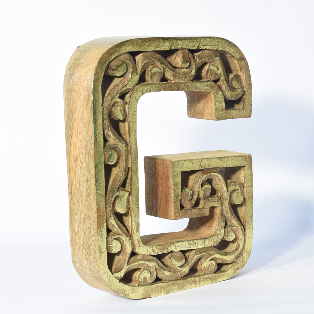 Handmade Eco-Friendly Gold Wooden Alphabet Letters For Wall Mount Decor Bbh Homes | Michaels