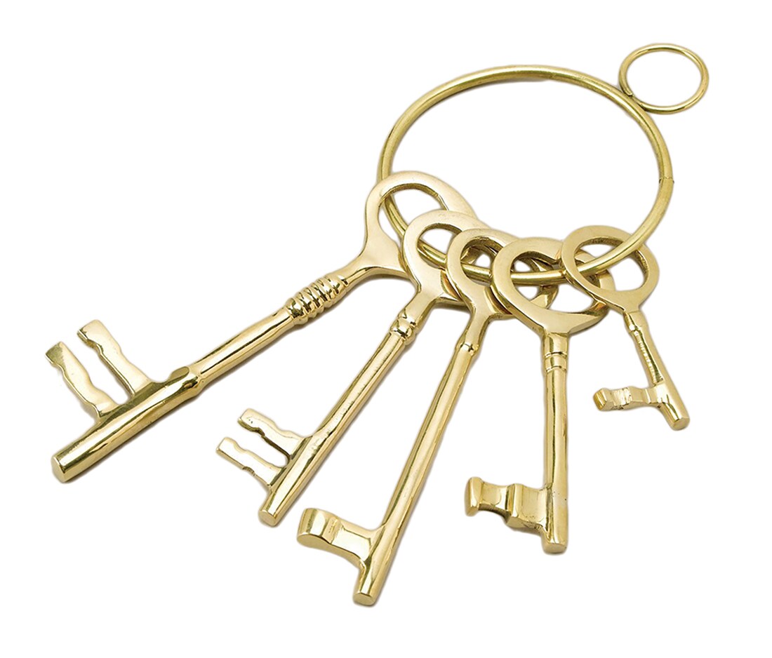 Brass Jailor's Keys 9 Inches Long | Michaels