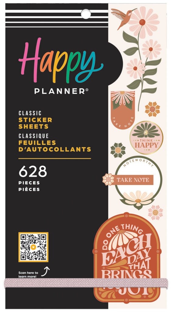 Happy Planner Classic Sticker Value Pack 30/Sheets-Desert Rose, Count ...