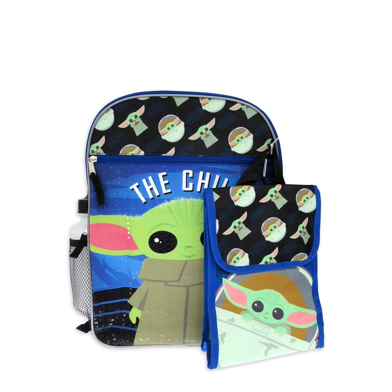 The Child Baby Yoda Backpack 16 Inch 5 Piece Set Cute Kids School Bag ...