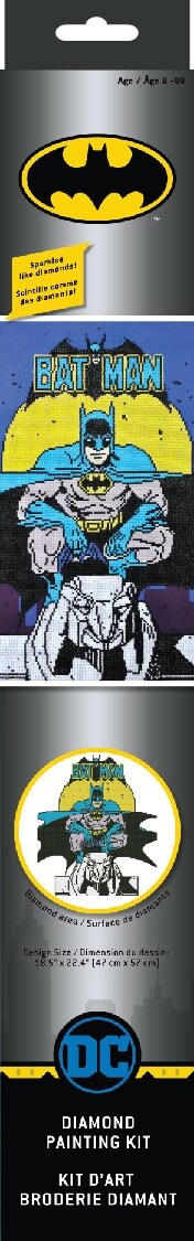 Camelot Dots Diamond Art Kit 18.5"X22.4"-DC Comics - Batman, Count: 1 ...