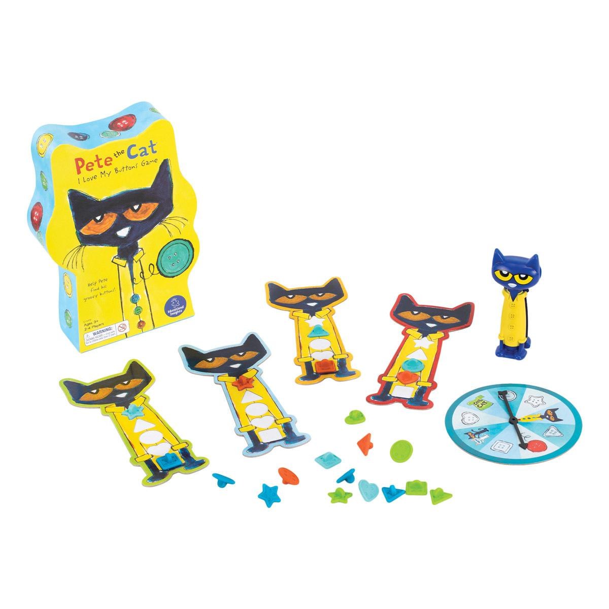 Learning Resources Pete the Cat® I Love My Buttons Game, Color ...
