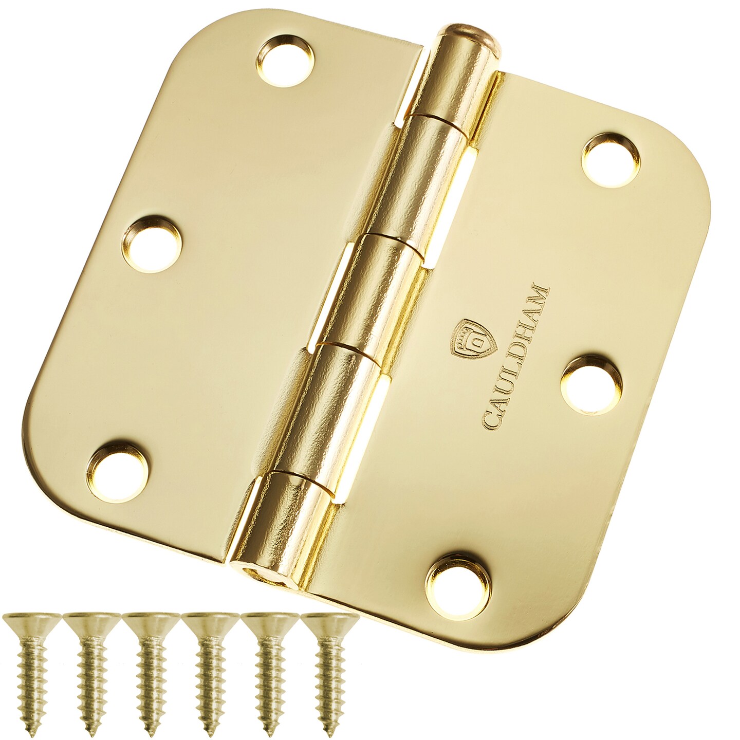 Cauldham Heavy-Duty 3-1/2" Interior Door Hinges with 5/8" Radius ...