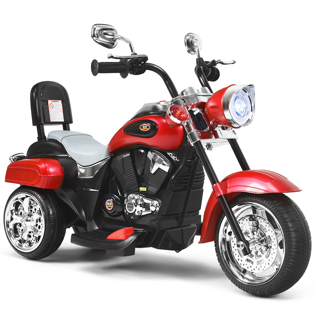 Costway 3 Wheel Kids Ride On Motorcycle 6V Battery Powered Electric Toy ...