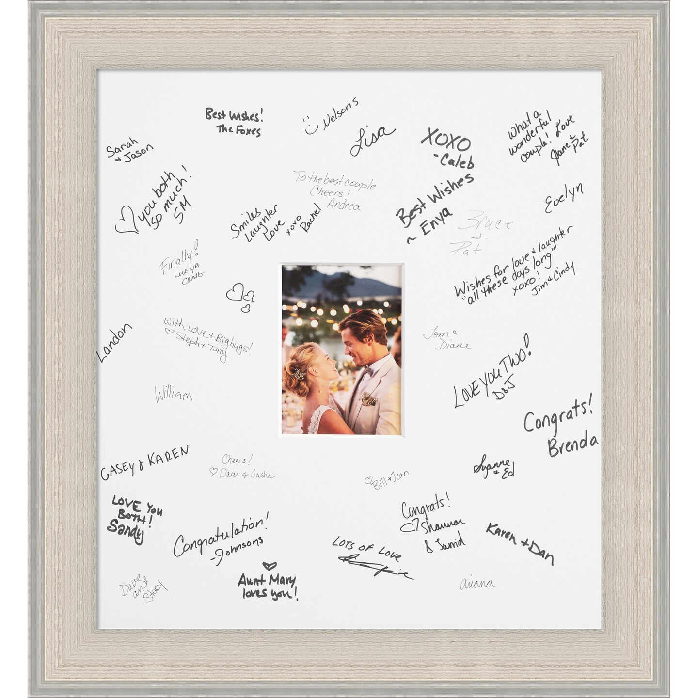 Cottage Signature Mat Picture Frame, Photo Frame Wedding Guest Book ...