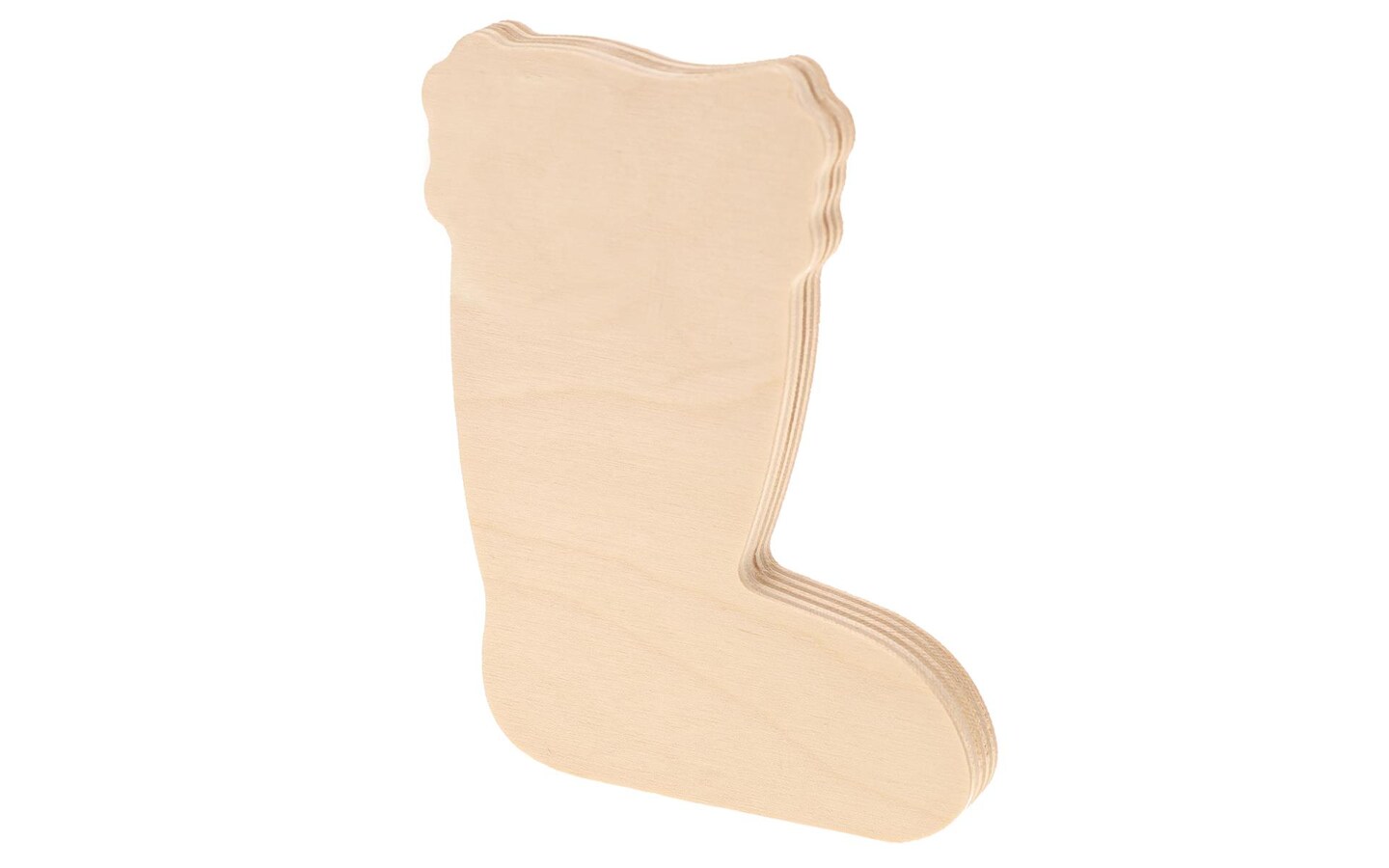Good Wood Shape Stocking | Michaels