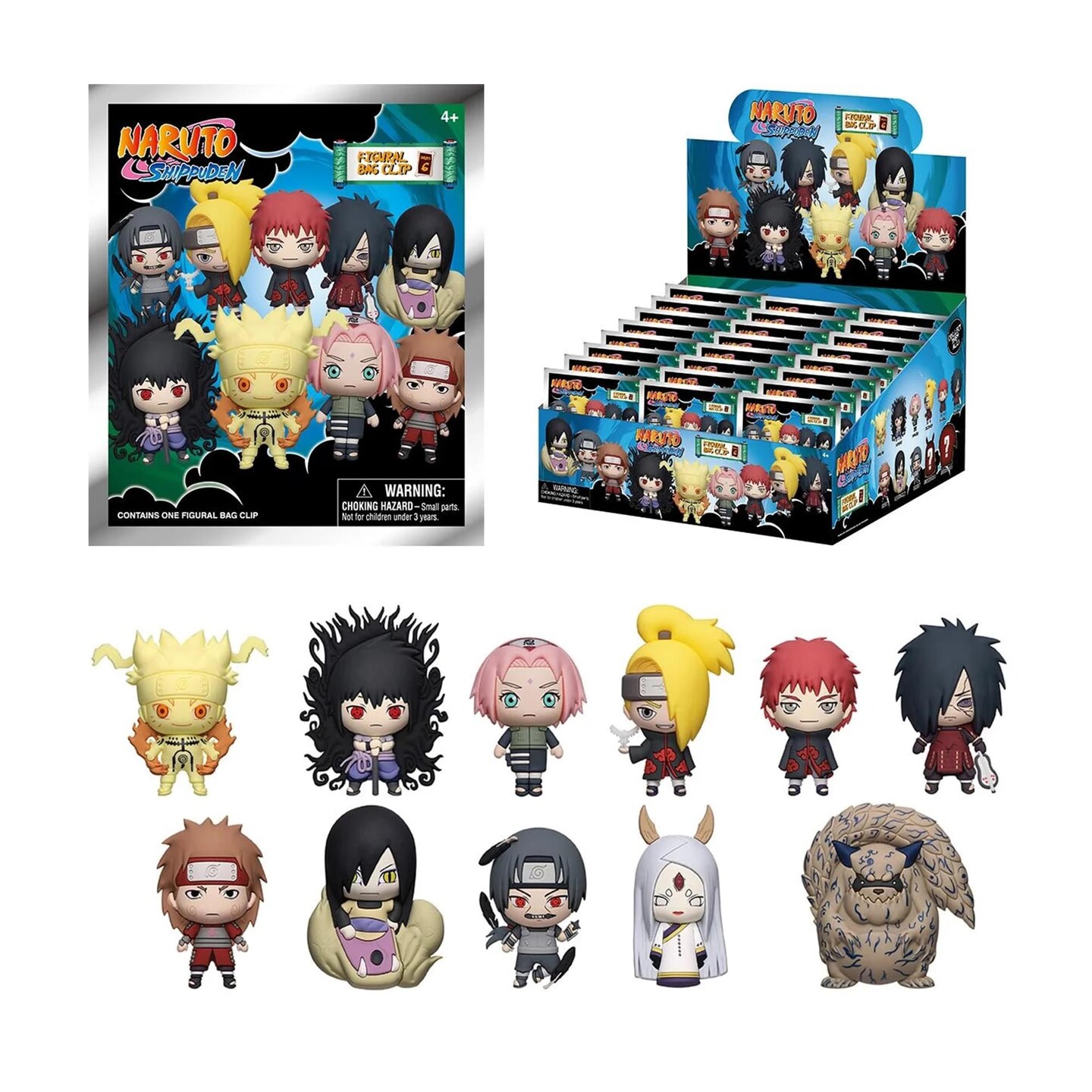 Naruto Series 6 3D Foam Bag Clip | 1 Random | Michaels