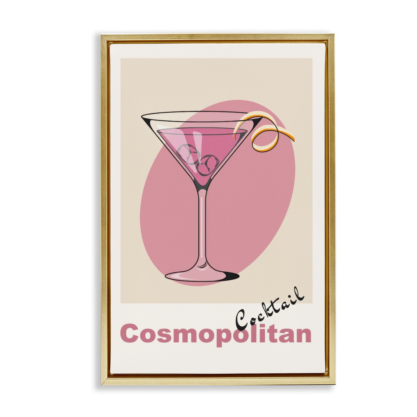 Stupell Industries Vintage Cosmo Cocktail Floating Frame Design by LSR ...