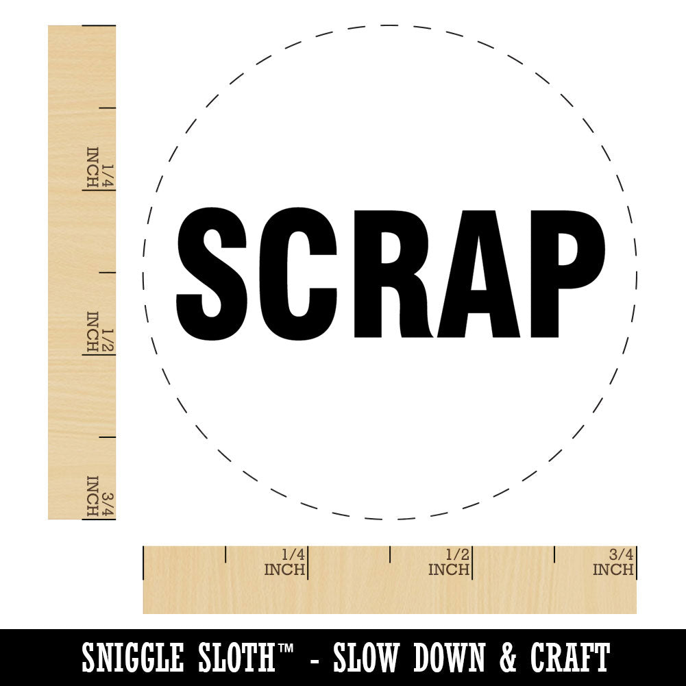 Scrap Production Inventory Management Manufacturing Label Rubber Stamp ...