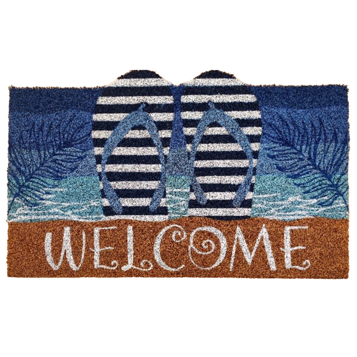 Welcome Summer Flip Flops Coir Doormat 18 x 30 | Michaels