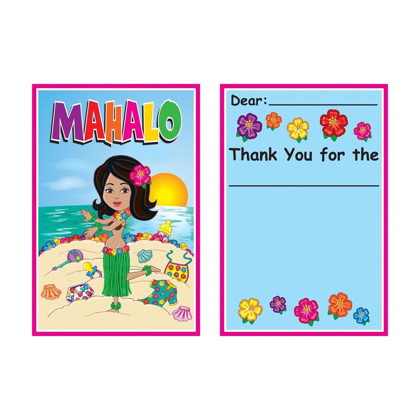 96 Pack Bulk Hula Baby Thank You Notes | Michaels