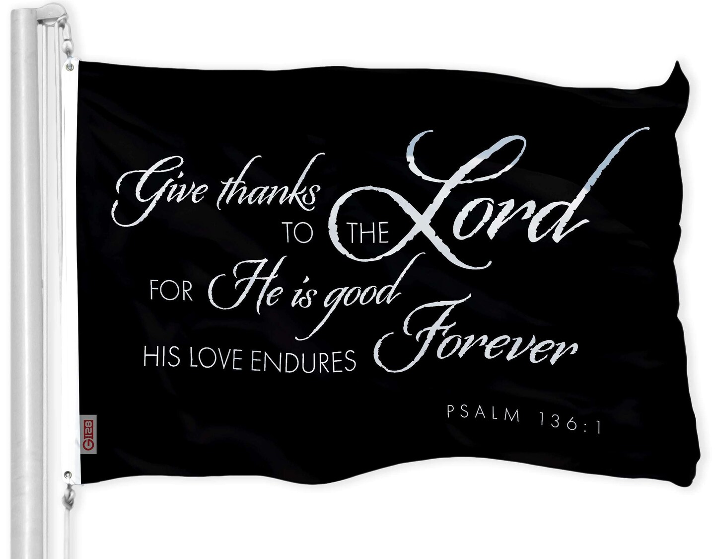 G128 Give Thanks to the Lord Scripture Bible Verses Flag | 3x5 Ft ...