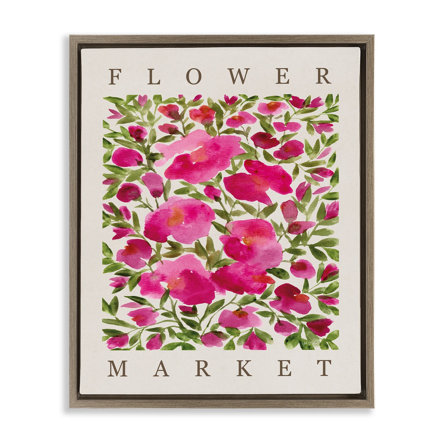 Stupell Industries Flower Market Rose Blooms Floating Frame By Yvette ...