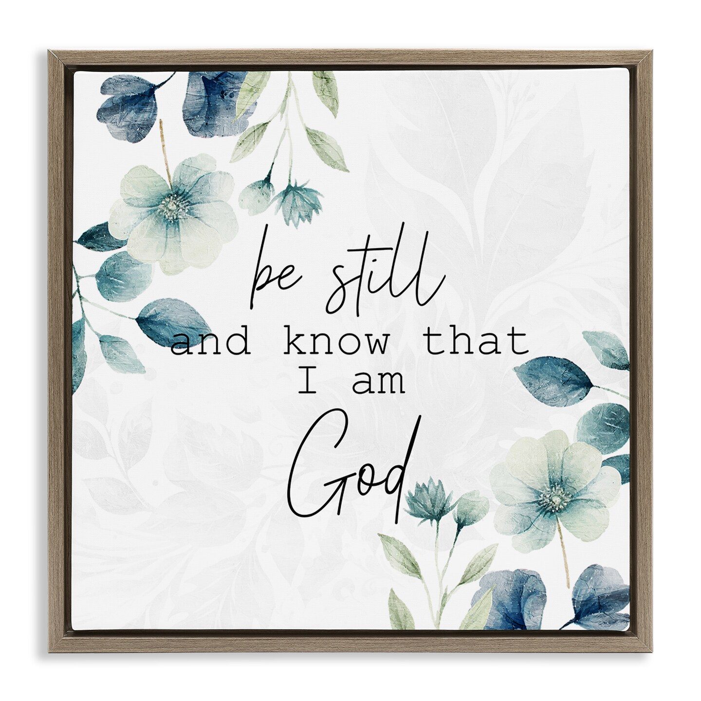 Stupell Industries Be Still Spiritual Prayer Floating Frame By Kim ...