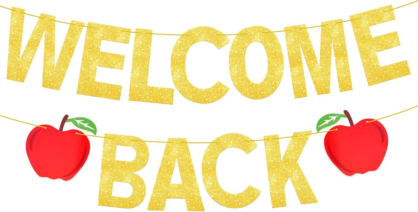 Glitter Welcome Back To School Banner - 10 Feet | Michaels
