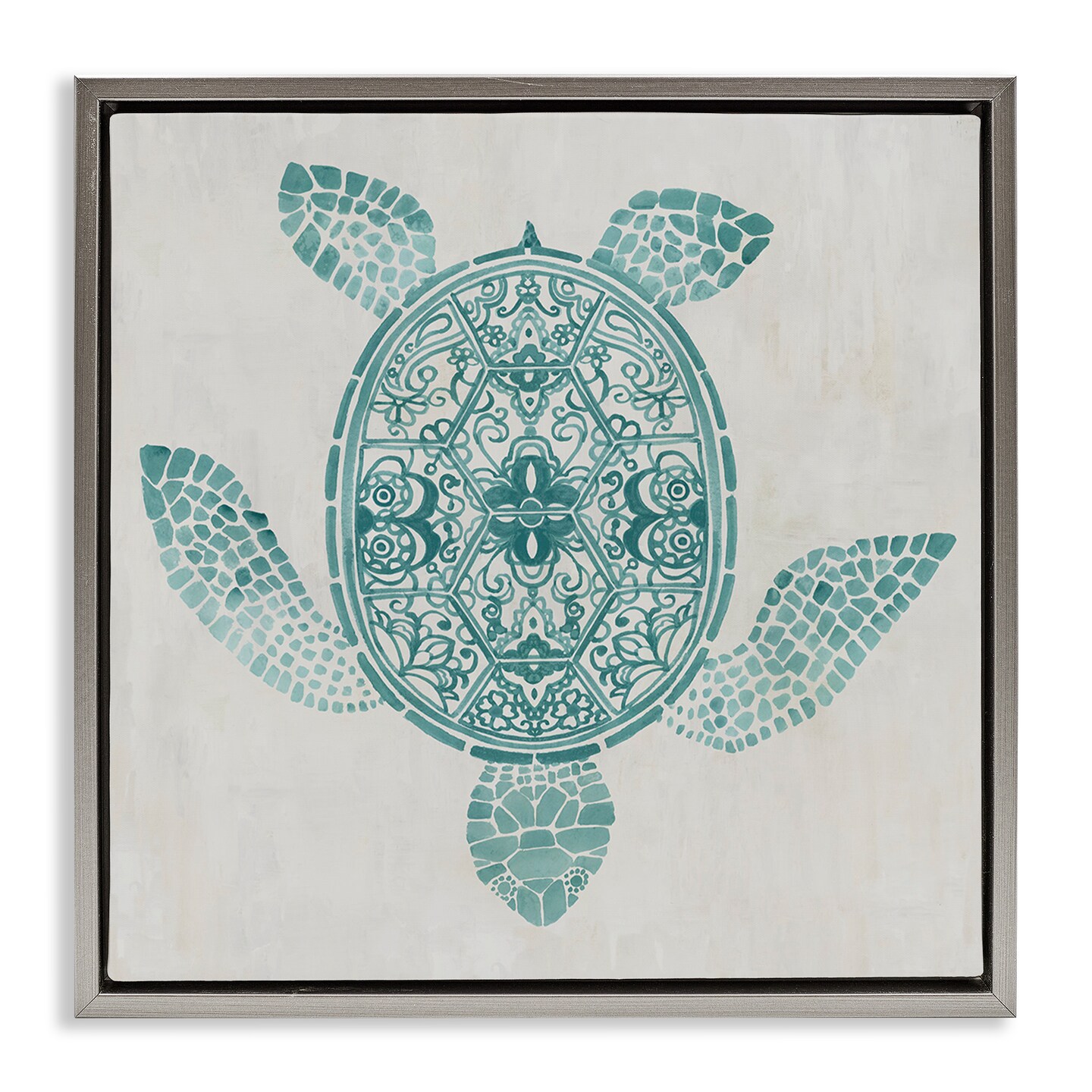 Stupell Industries Geometric Patterned Tortoise Floating Frame By ...