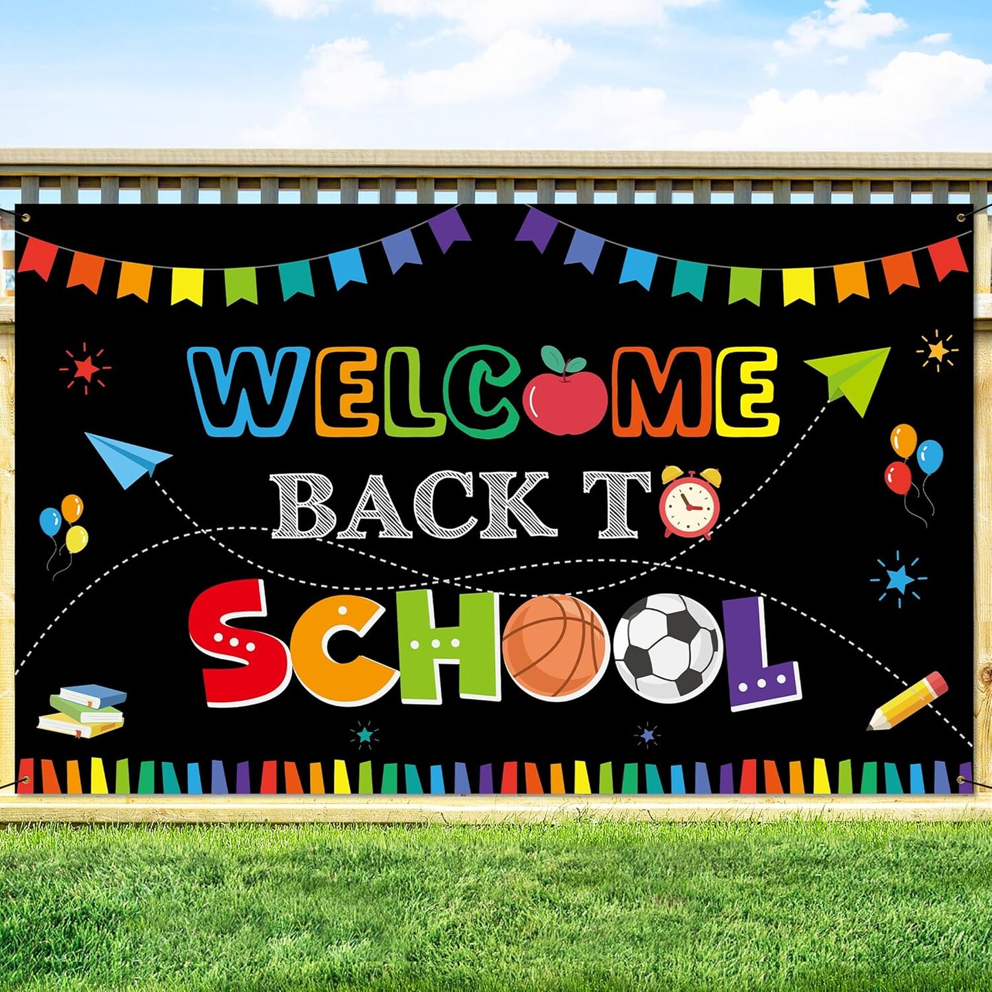Welcome Back to School Banner Backdrop Back to School Decorations ...
