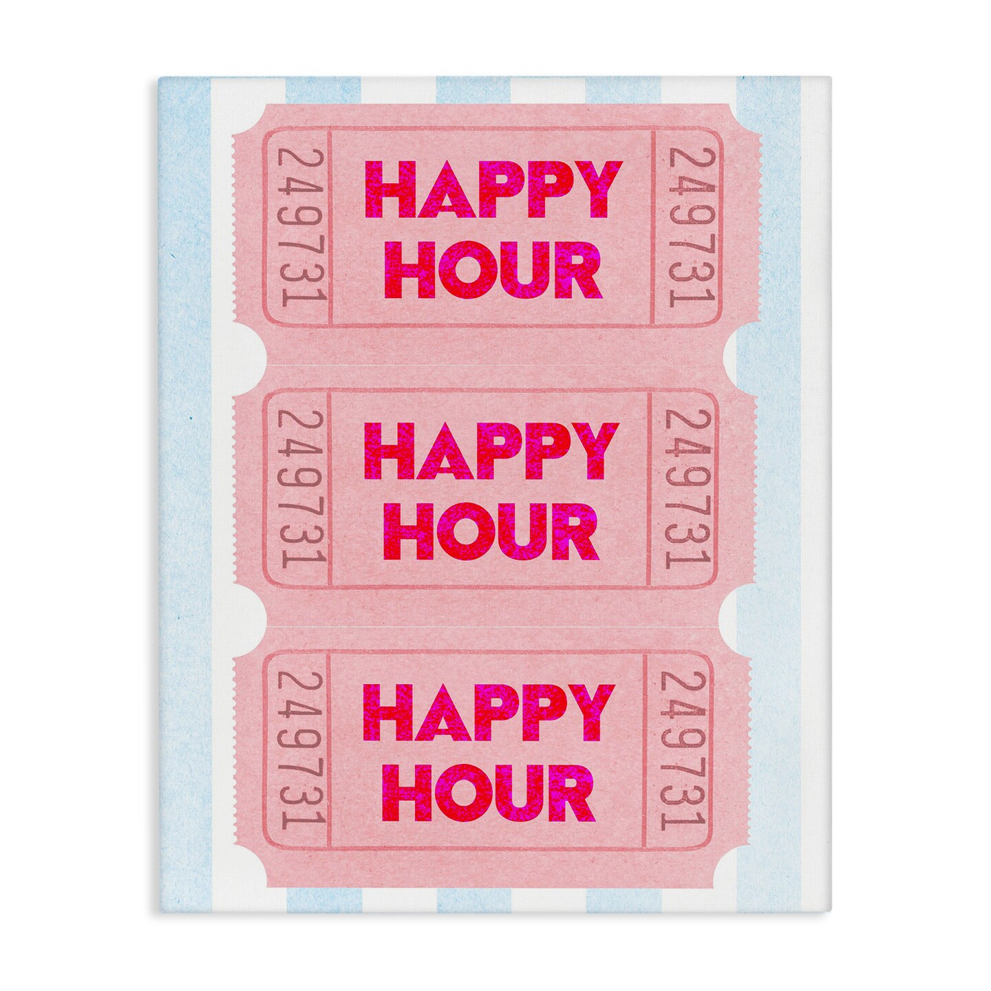 Stupell Industries Pink Happy Hour Tickets Canvas By Lil' Rue | Michaels