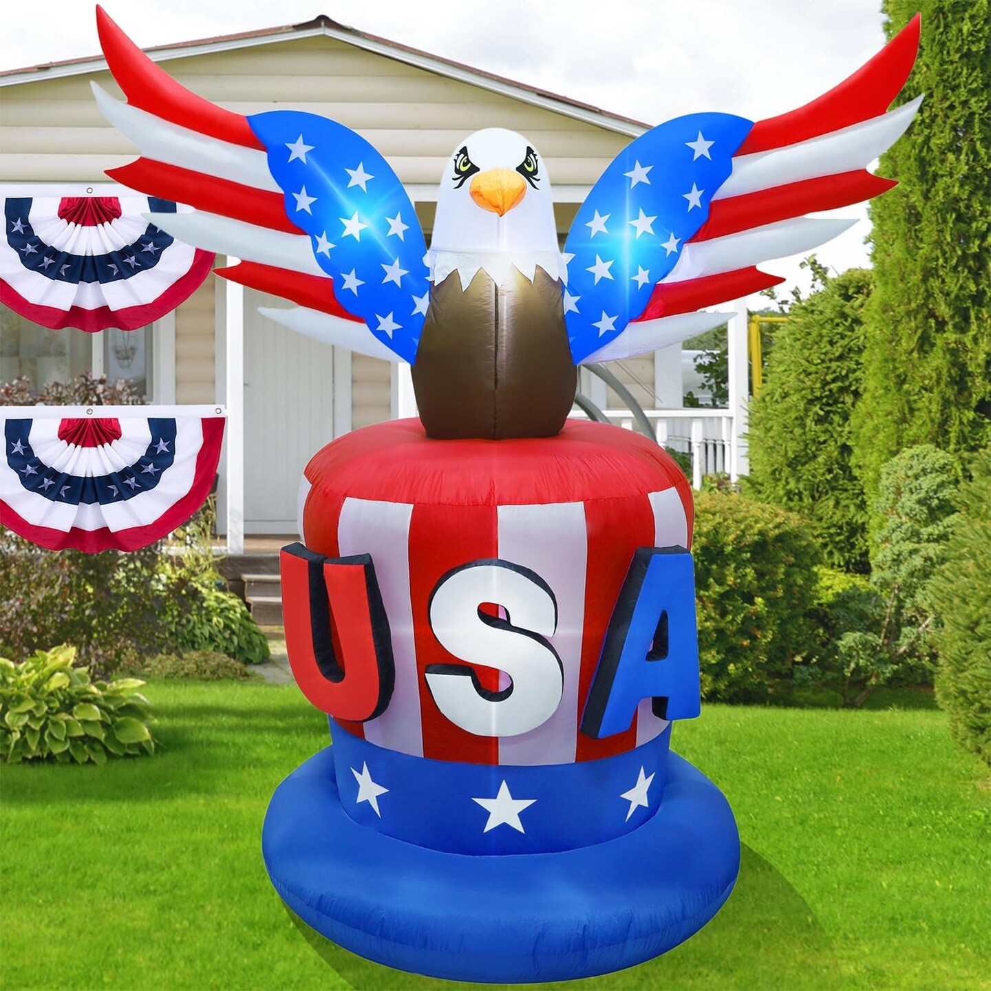 8FT Height USA Bald Eagle on Uncle Sam Hat | Michaels